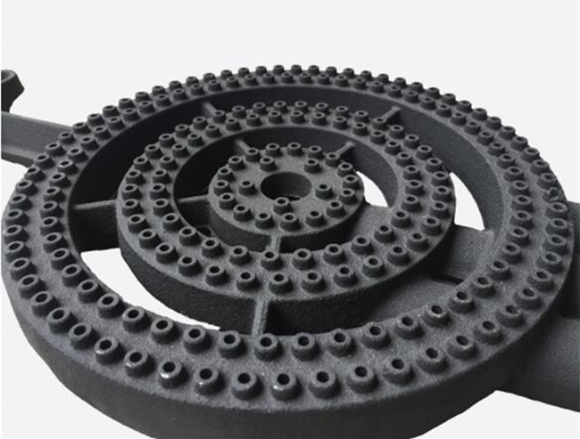 3 Fire Rings Propane Solid Cast Iron Gas Burner Frame Supported KR3LPGC