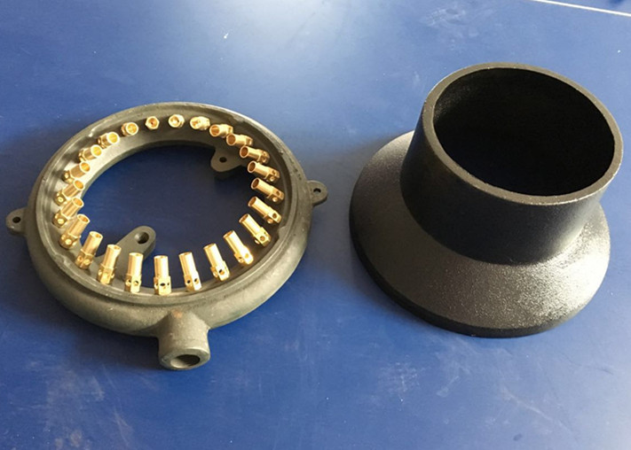 Natural / Propane Gas Jet Burner Cast Iron Cooking 24 Brass Nozzles ...