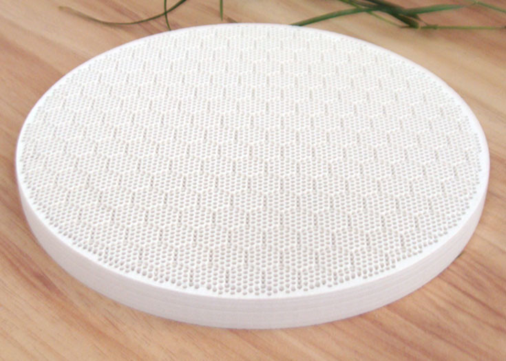 160 MM Infrared Honeycomb Gas Ceramic Plate Hexagon Pattern Cordierite ...